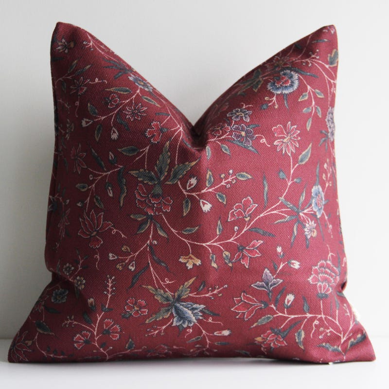 Red Throw Pillow - Etsy