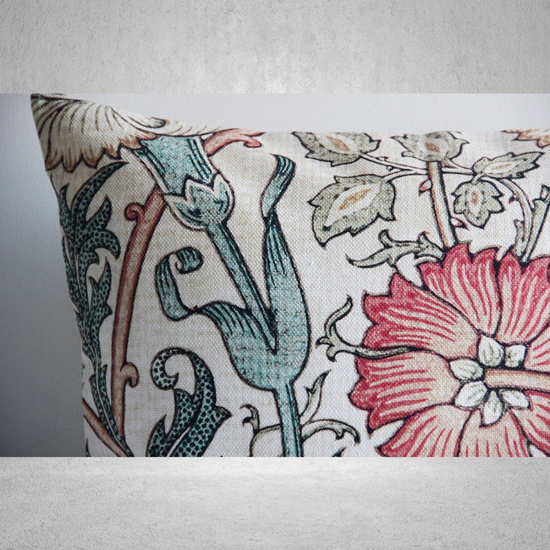 William Morris Floral Decorative Throw Pillow Cover Decor - Etsy
