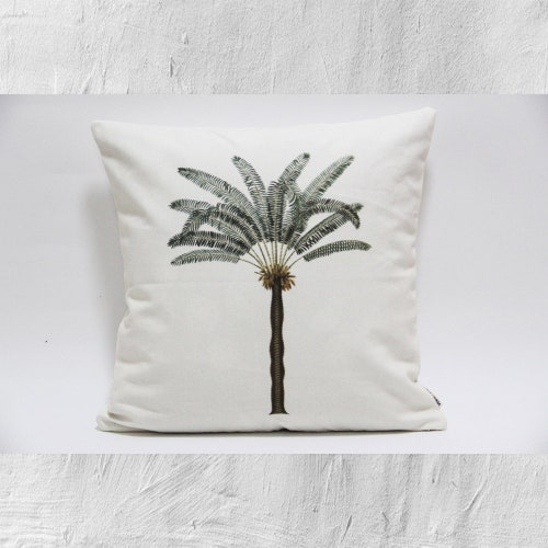 Palm Tree Decorative Pillow Cover Tropical Decor Pillow Cover - Etsy