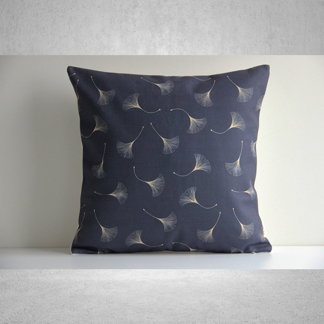 Golden Gingko Leaves Morden Throw Pillow Cover - Nature Plants Decor Cushion Cover, Golden Throw ...