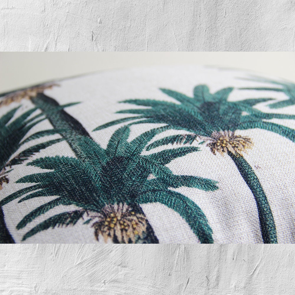 Palm Tree Decorative Pillow Cover Tropical Decor Pillow Cover - Etsy
