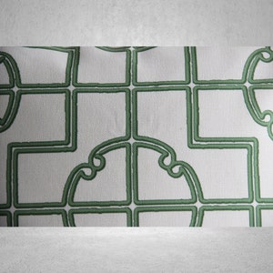 Jade /canary /lacquer Chinoiserie Geometric Throw Pillow Cover ...