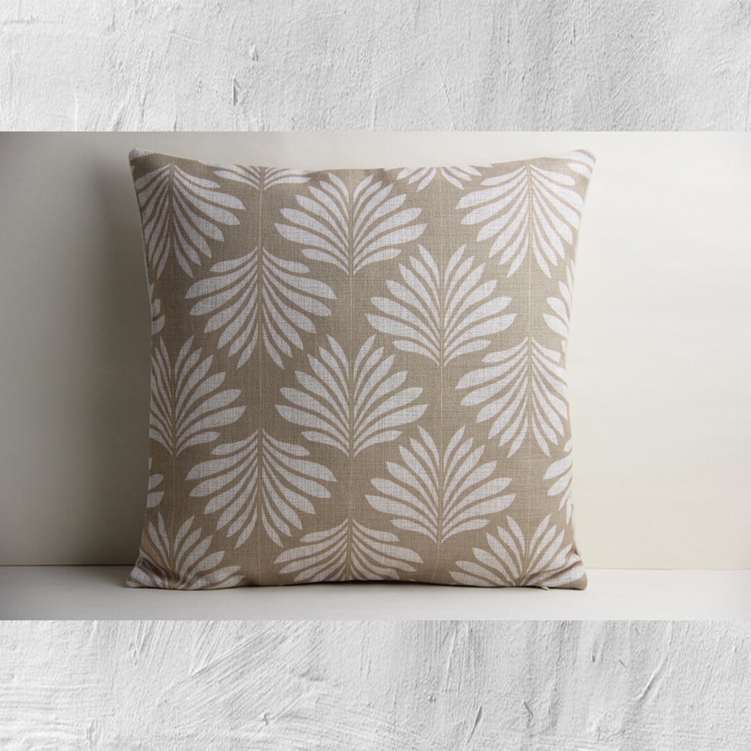 Palm Tree Leaves Decorative Cushion Cover - Tropical Pillow Cover 18x18 ...