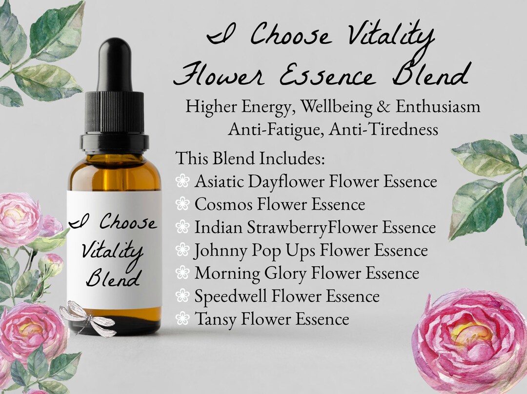 Vitality Flower Essence Blend | Flower Essence for Energy & Wellbeing ...