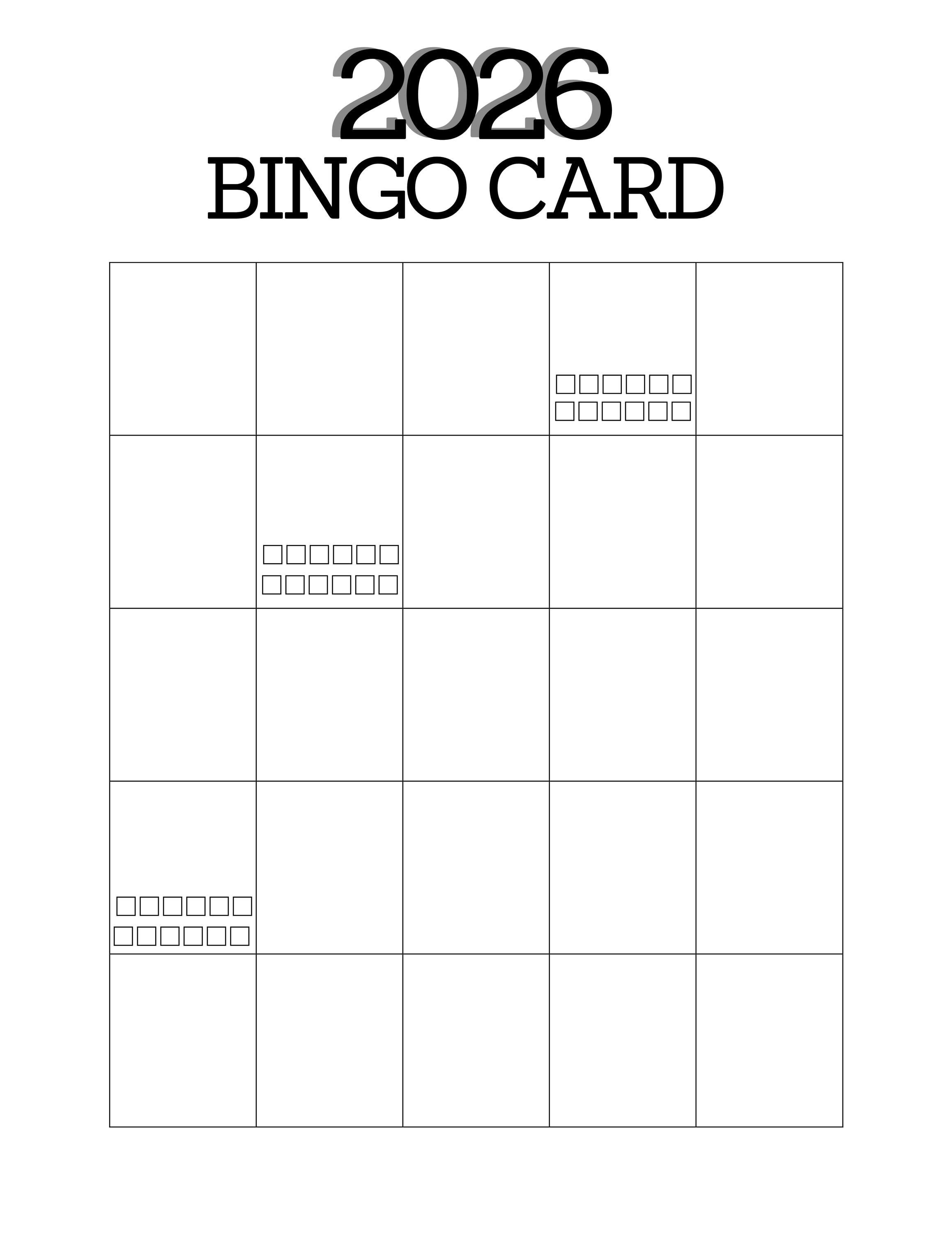 Canva Bingo Card Template - Etsy