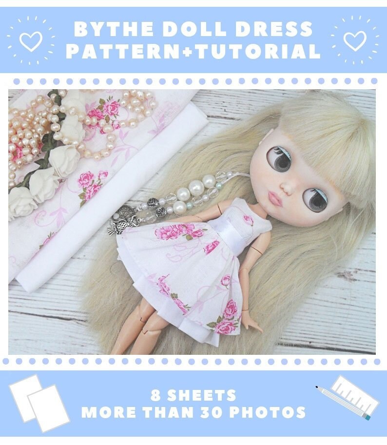 Blythe Dress Pattern And Tutorial Blythe Clothes Etsy