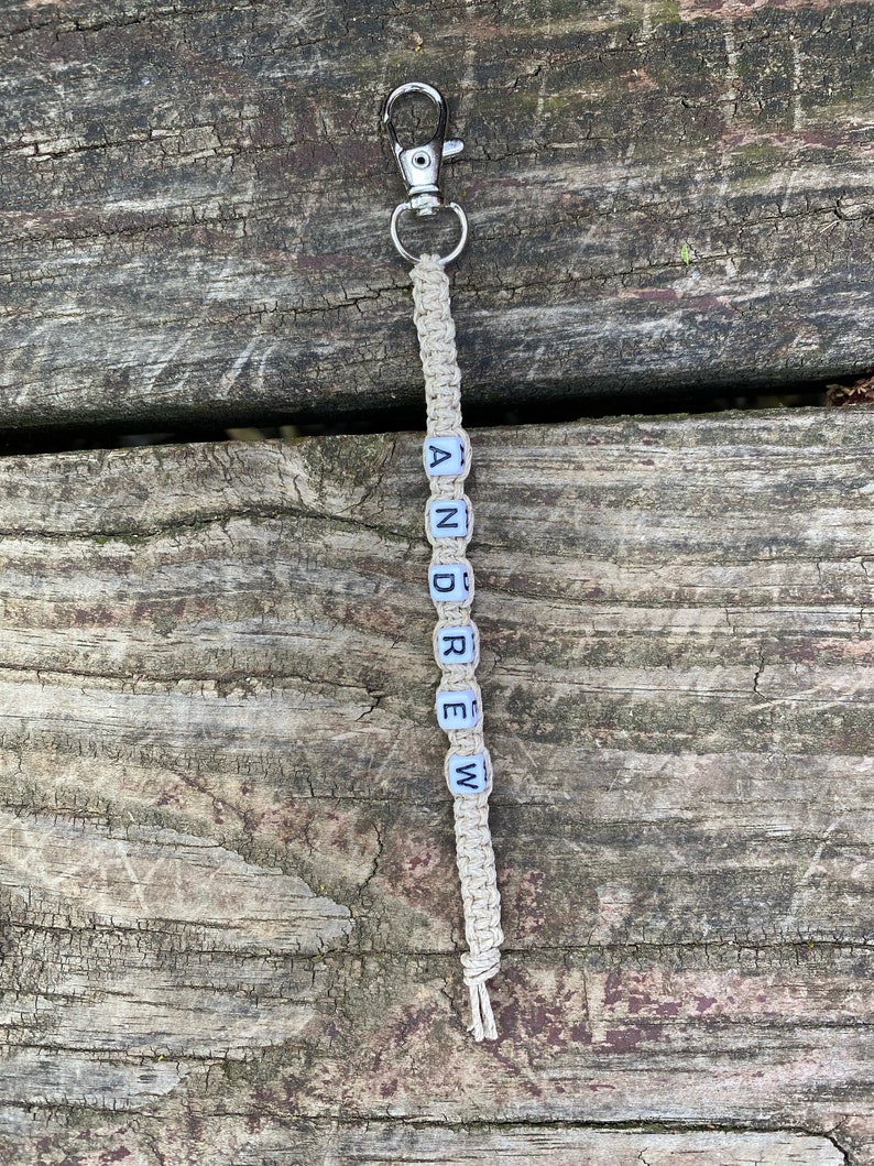 Custom Letter Keychain - Etsy