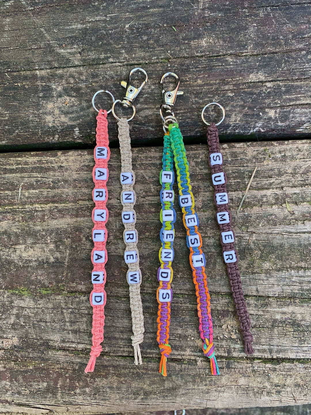 Custom Letter Keychain - Etsy