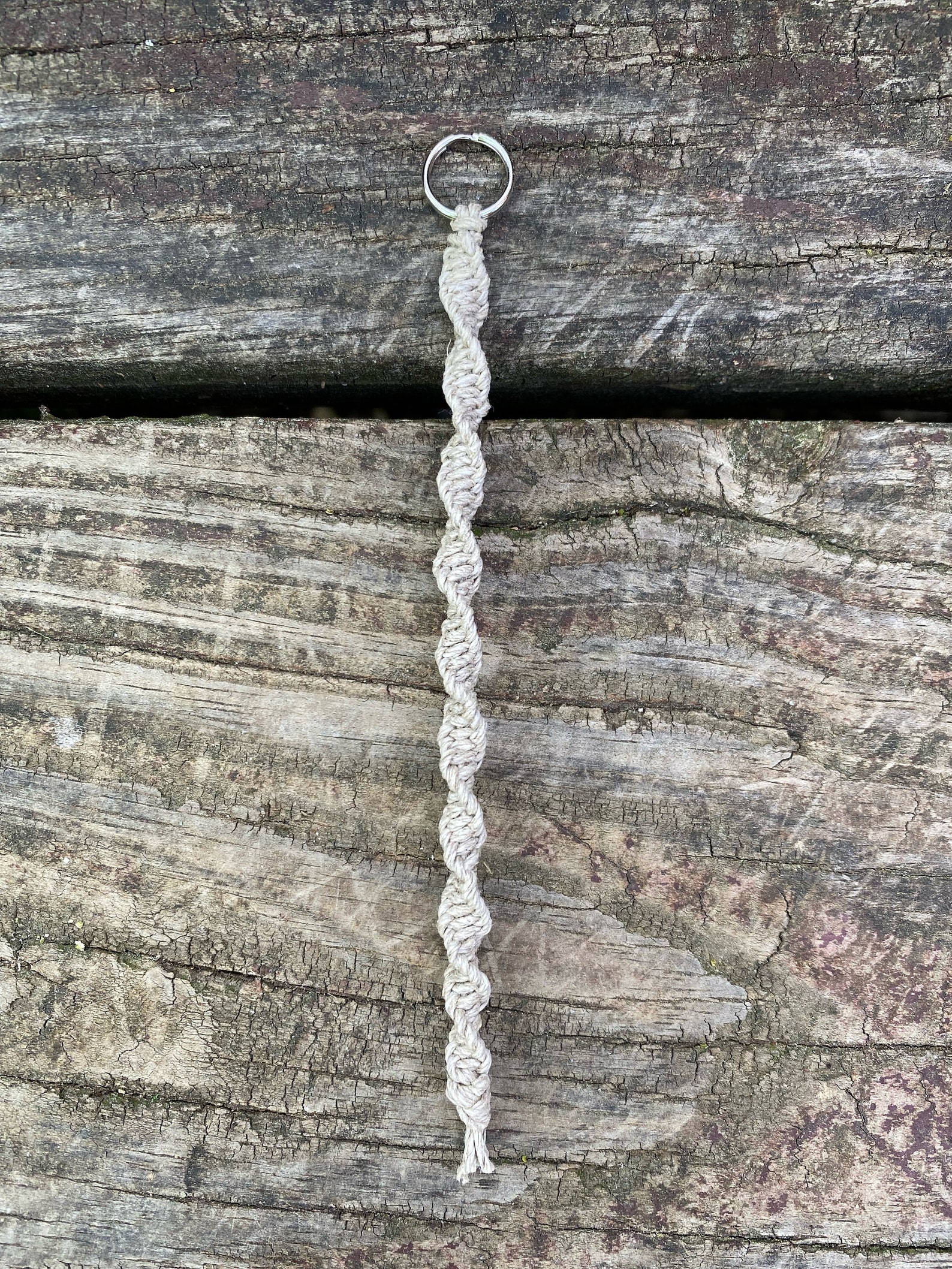 Custom Spiral Hemp Keychain | Etsy