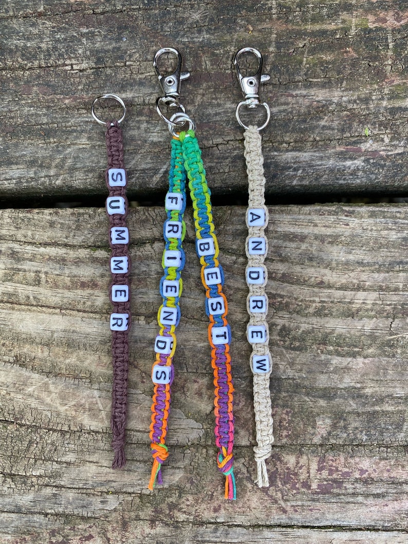 Custom Letter Keychain - Etsy