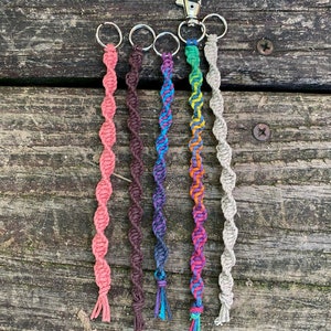 Custom Spiral Hemp Keychain - Etsy