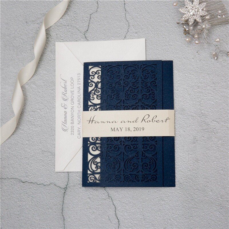 Laser Cut Gate Invitation - Ornamental Iron - Pocket - Paris Gates ...