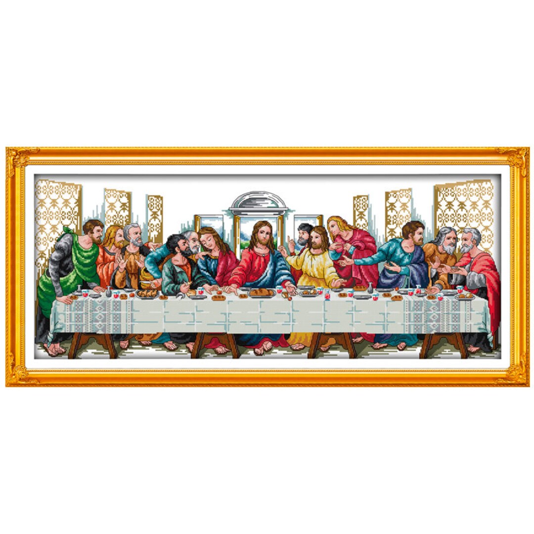 The Last Supper 2 counted Cross Stitch/digital File/instant Download ...