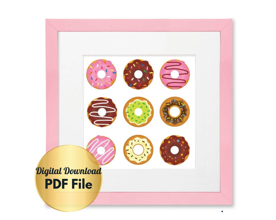 Cross Stitch Pattern - Donut Overload -counted Cross Stitch/digital ...