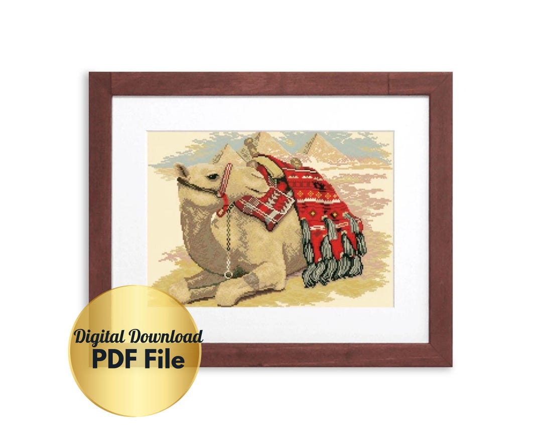 Cross Stitch Pattern - Camel - Counted Cross Stitch / Digital File ...