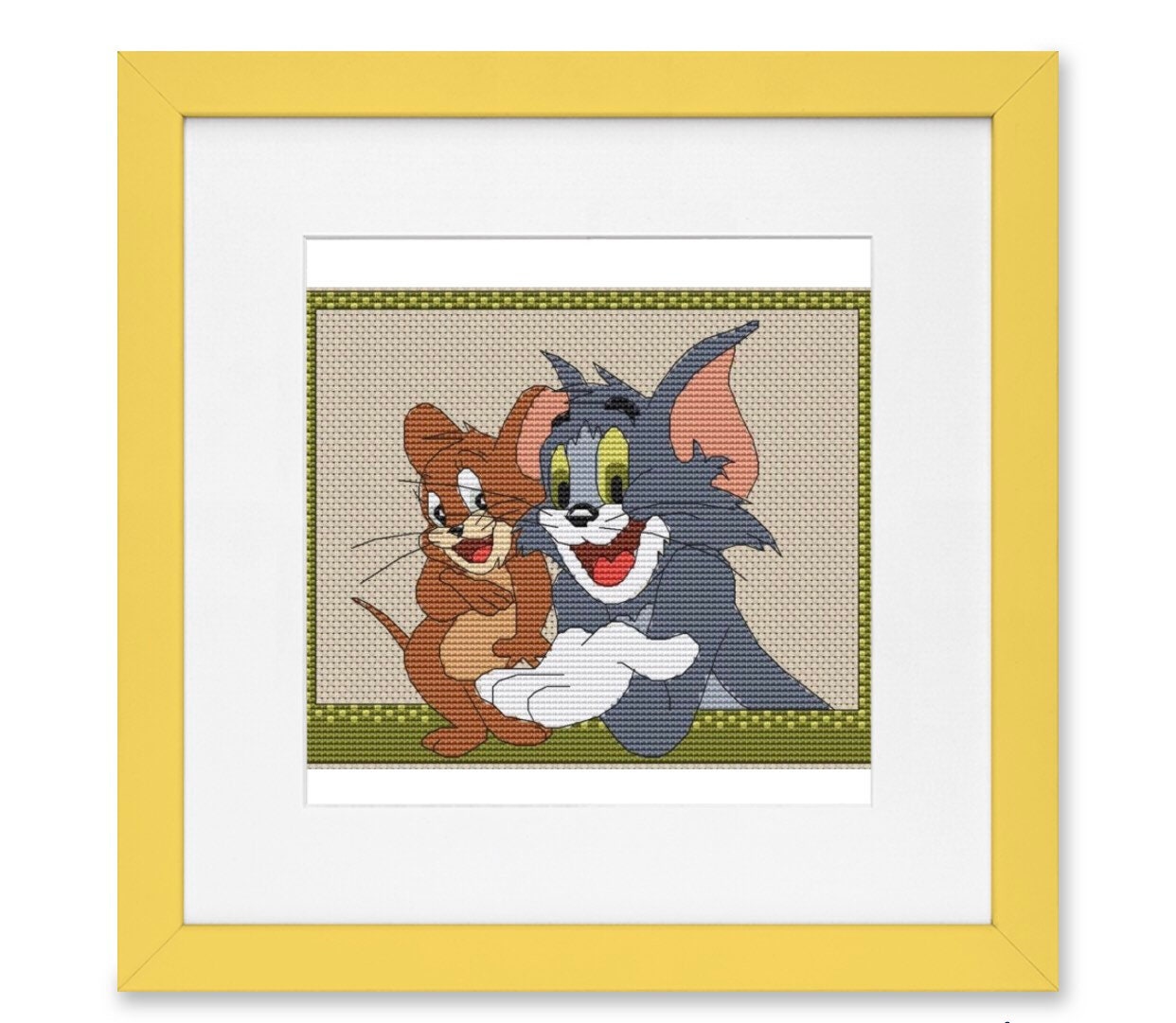 Cross Stitch Pattern - Tom & Jerry -simple, Easy, Beginner Counted ...
