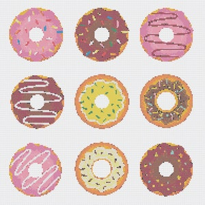 Donut Overload Counted Cross Stitch/Digital File/Instant | Etsy