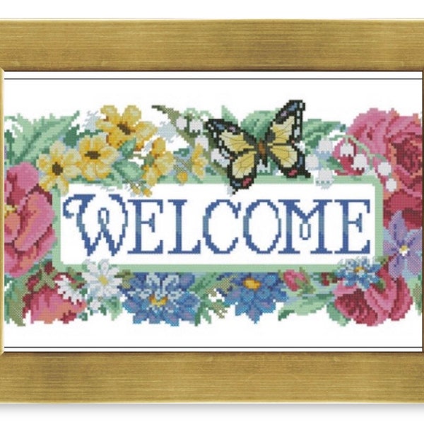 Welcome Cross Stitch Pattern - Etsy