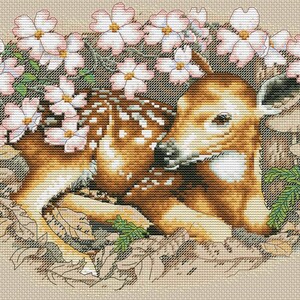 Cross Stitch Pattern - Deer Counted Cross Stitch/ PDF File/digital ...
