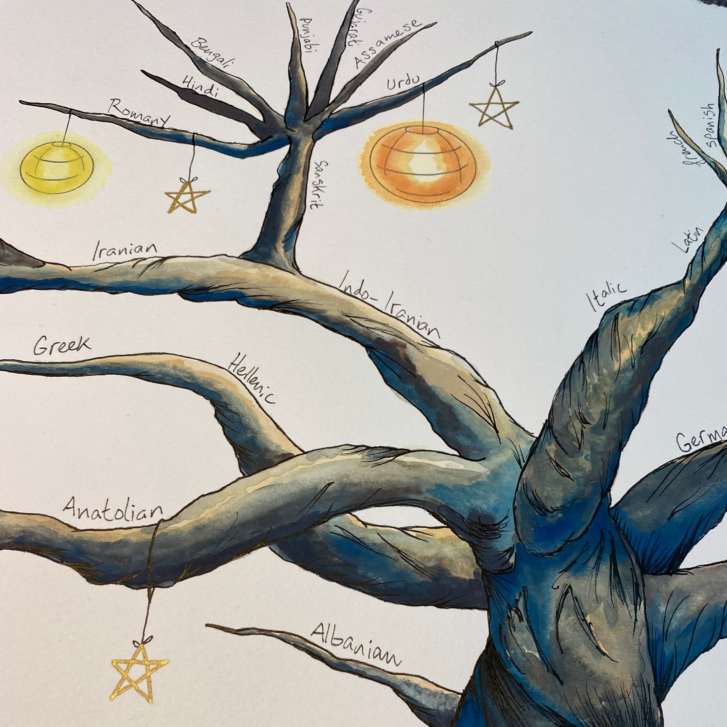 Proto Indo European Language Tree Print - Etsy