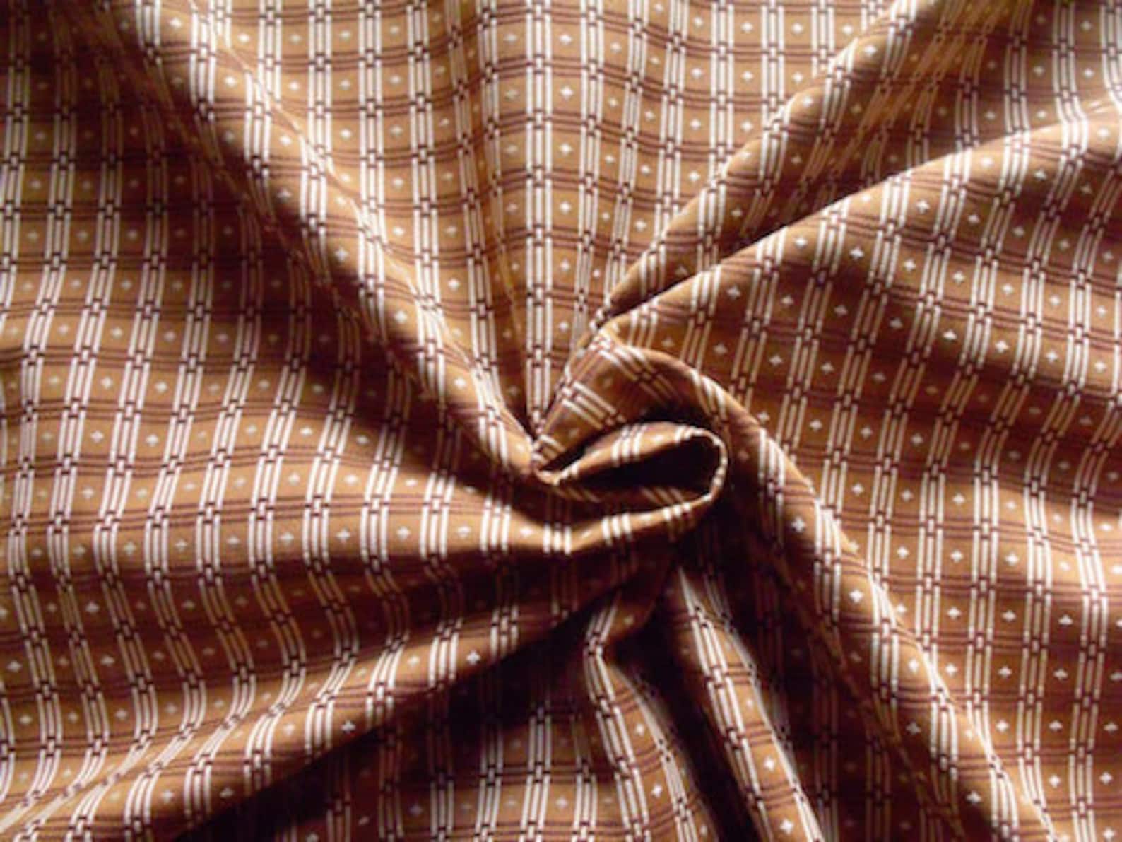 Lee Jofa Claire Check Sepia Brown White Weave France - Etsy