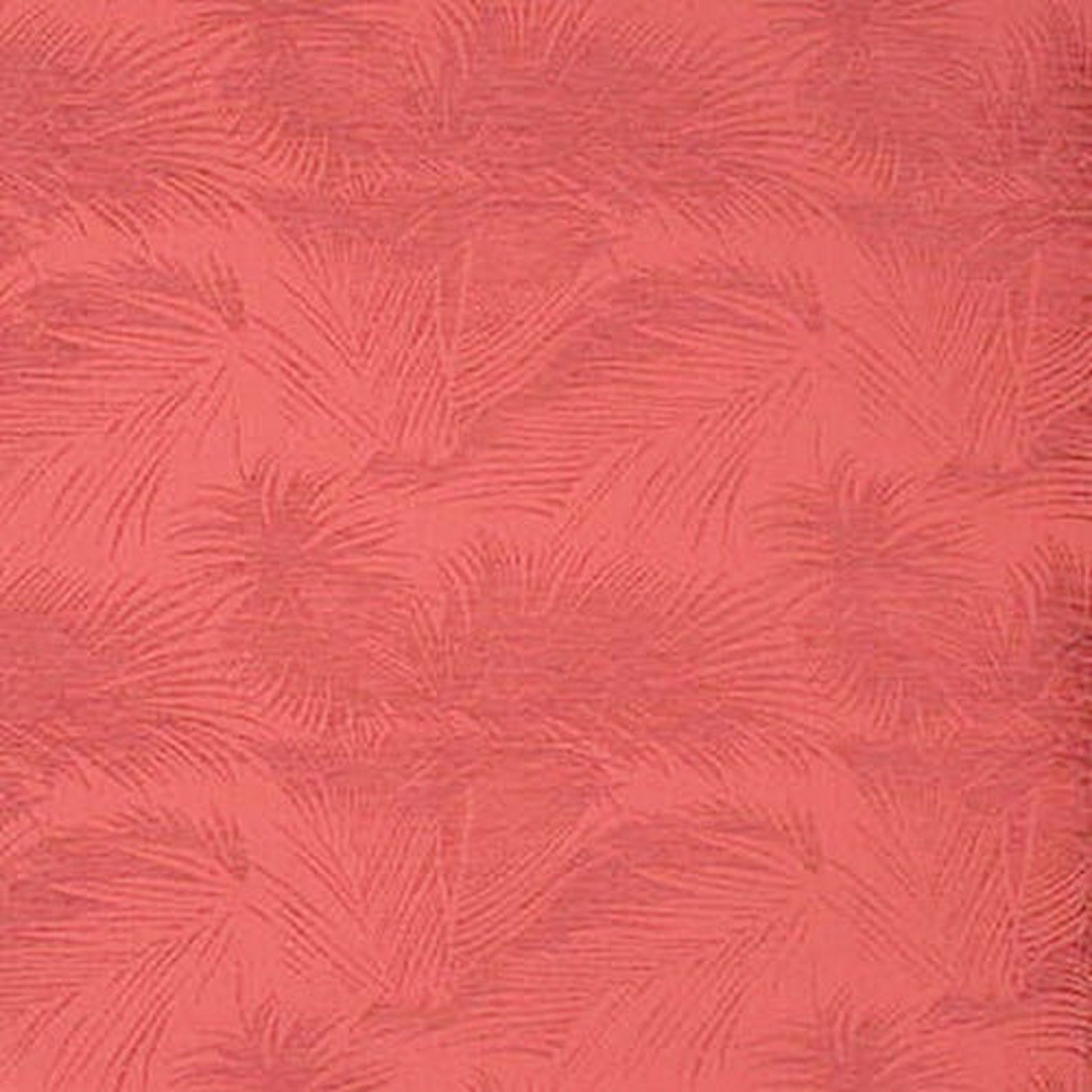 Groundworks Motu Chenille Pink Coral Cotton Linen Upholstery Fabric - Etsy