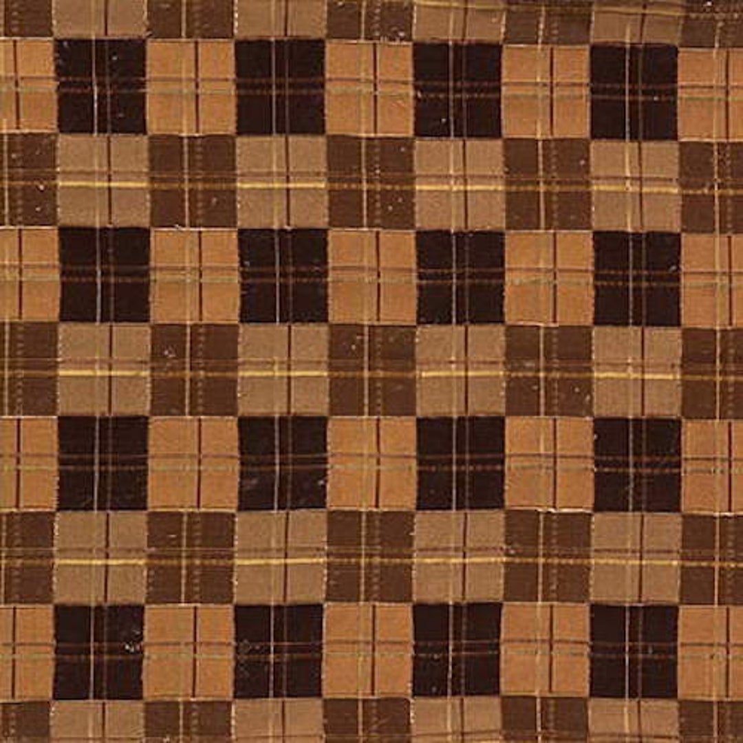 2 Colors - Lee Jofa Newport Silk Velvet Plaid Sable Brown Ruby Mink ...