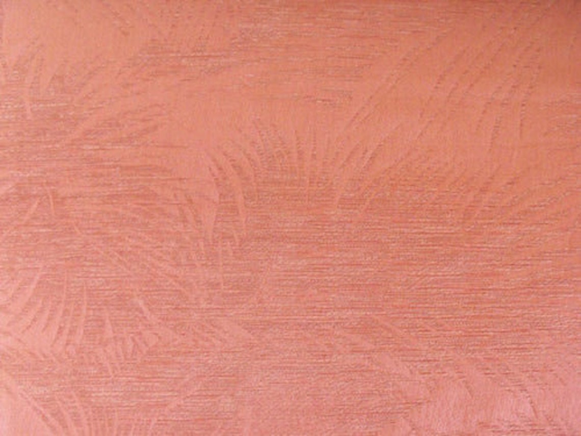 Groundworks Motu Chenille Pink Coral Cotton Linen Upholstery Fabric - Etsy