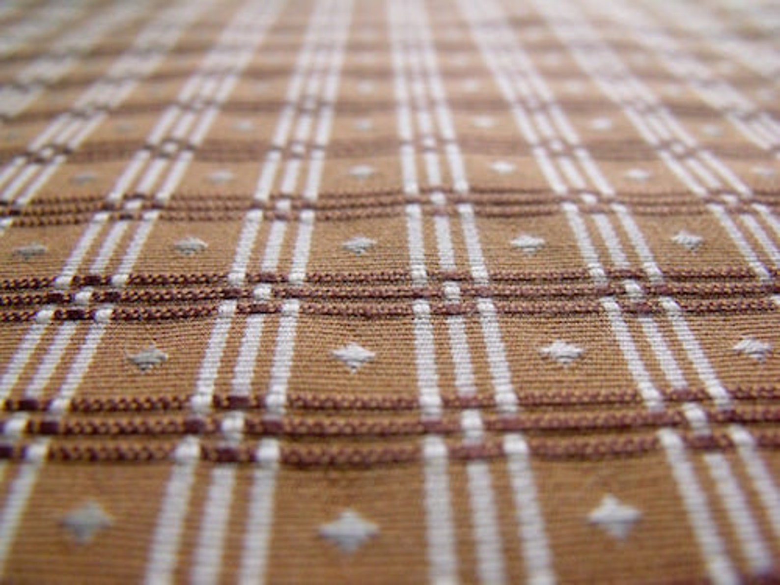 Lee Jofa Claire Check Sepia Brown White Weave France Upholstery Drapery ...