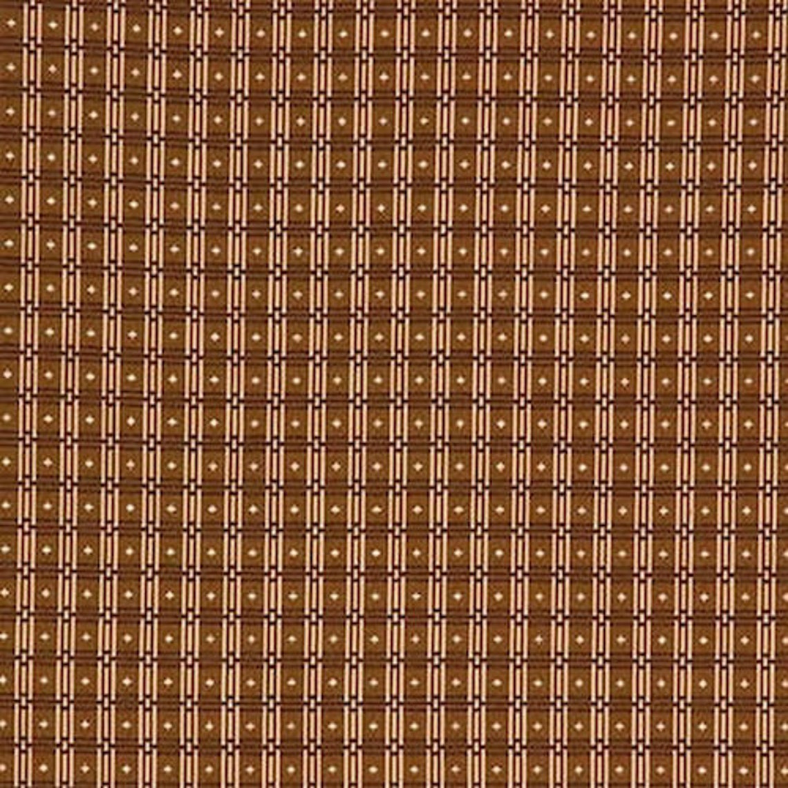 Lee Jofa Claire Check Sepia Brown White Weave France Upholstery Drapery ...