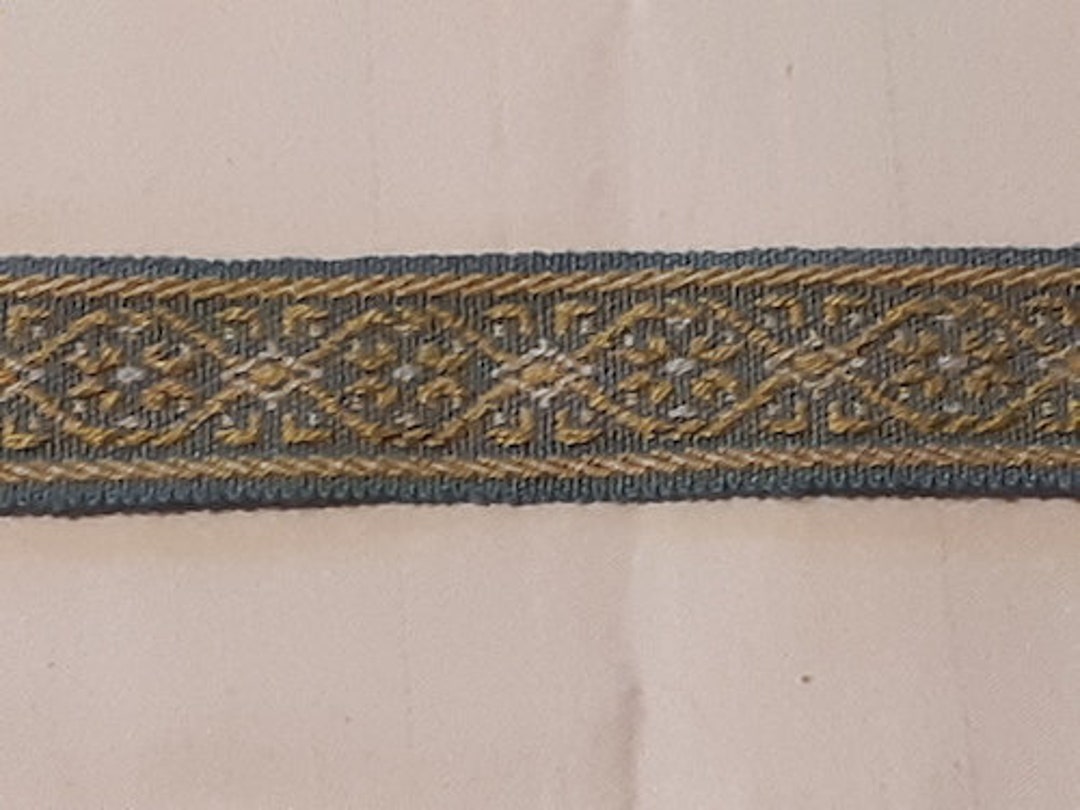 Vintage Wool Geometric 1" Decorative Tape Trim Lyon France ...