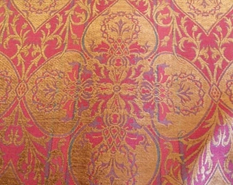 Pink Damask Fabric - Etsy