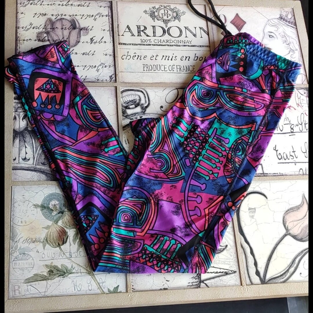 Moving Comfort Vintage Colorful Workout Pants - Etsy