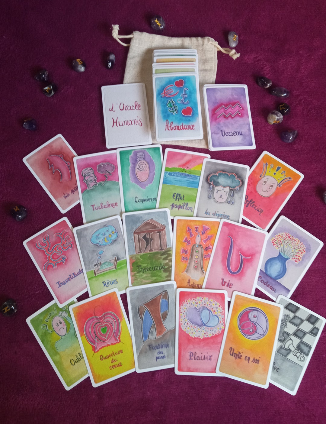 NOUVEL ORACLE HUMANIS ! Pocket et 70 cartes - Etsy France