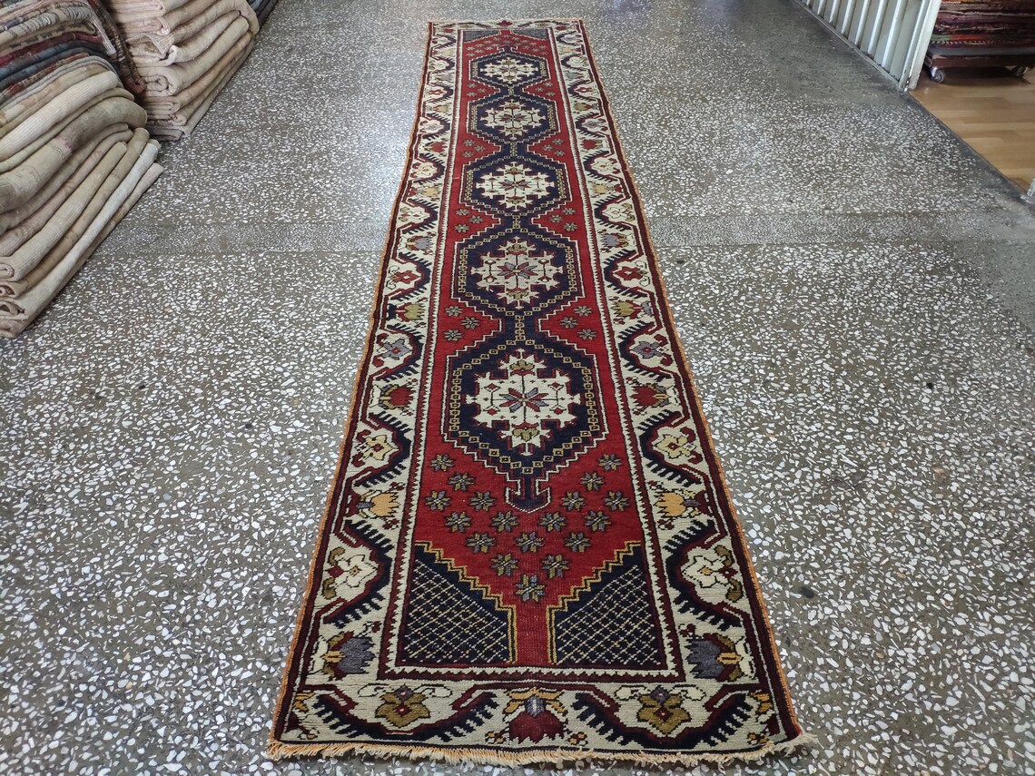 Yahyalı Runner Carpet 239 X 1148 Feet Neutral - Etsy