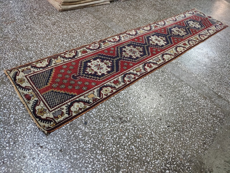 Yahyalı Runner Carpet 239 X 1148 Feet Neutral - Etsy