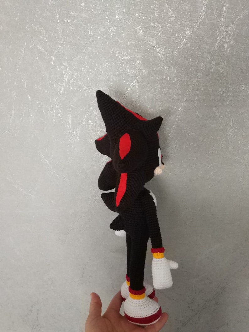 Shadow the Hedgehog Sonic Boom Inspired Crochet Doll | Etsy