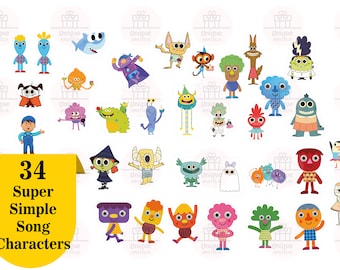 Super Simple Characters Svg - Etsy