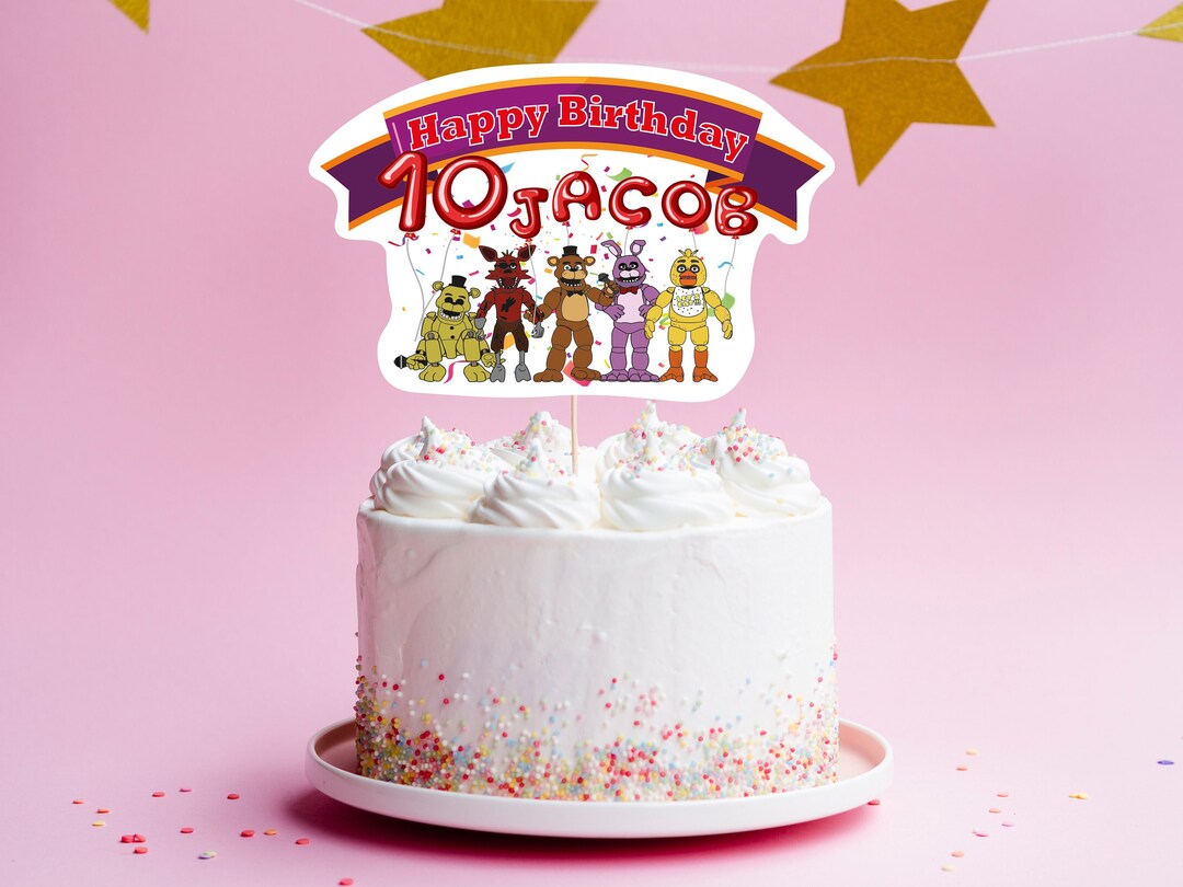 Five Nights at Freddy's FNAF Cake Topper FNAF Party - Etsy