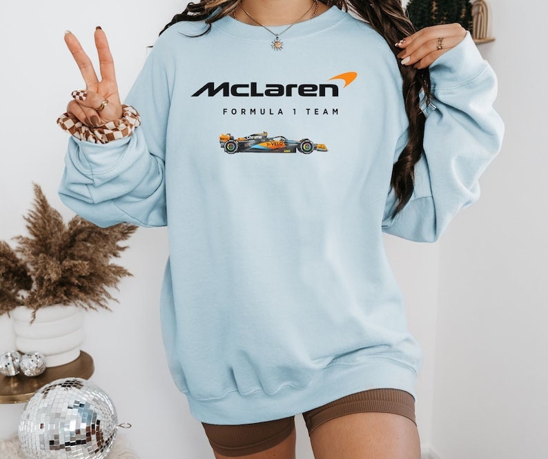 Mclaren Formula One Crewneck Sweatshirt Unisex Gift of F1 Lando Norris ...