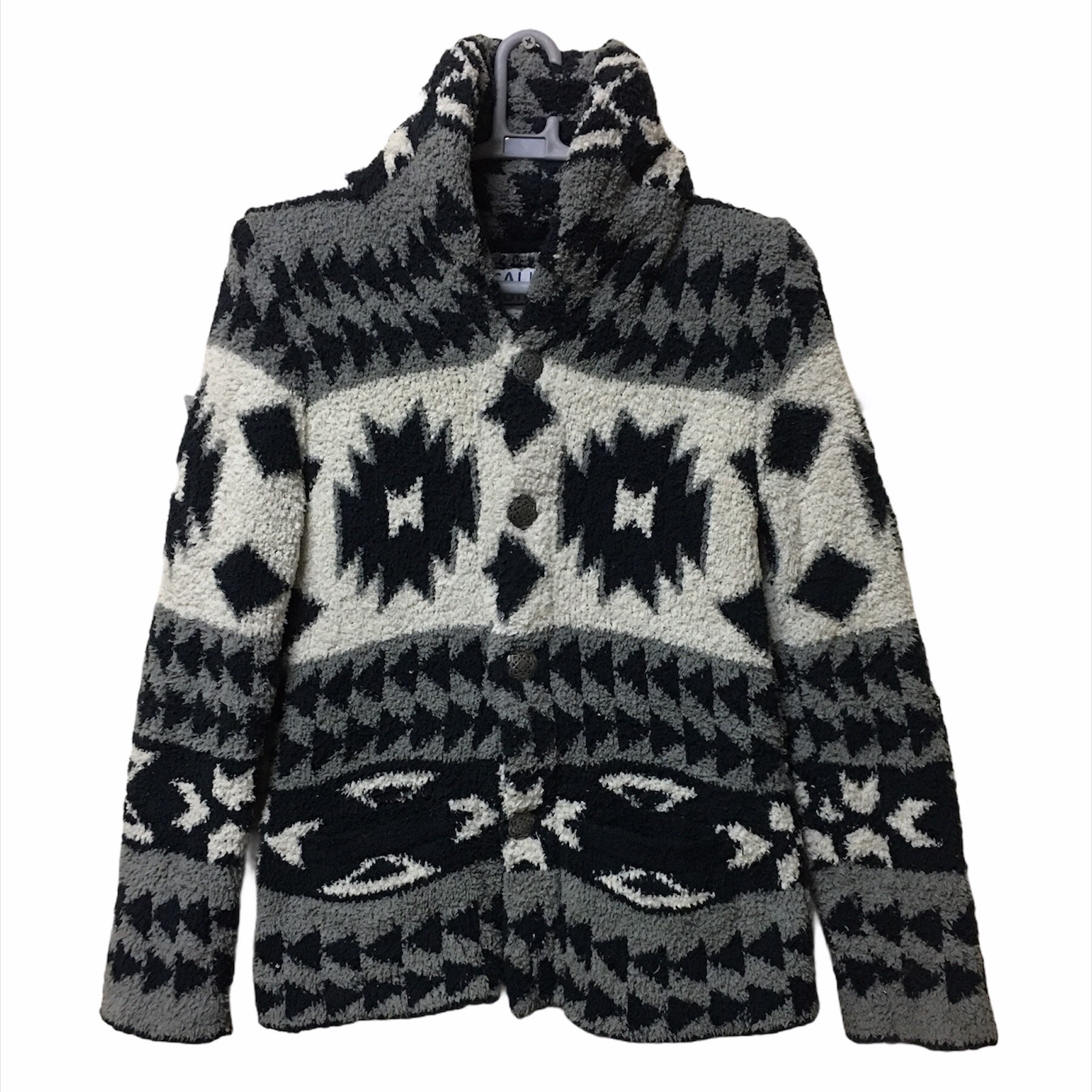 Aztec Fleece Native Navajo Patern Jacket M Size Buttons Up - Etsy Canada