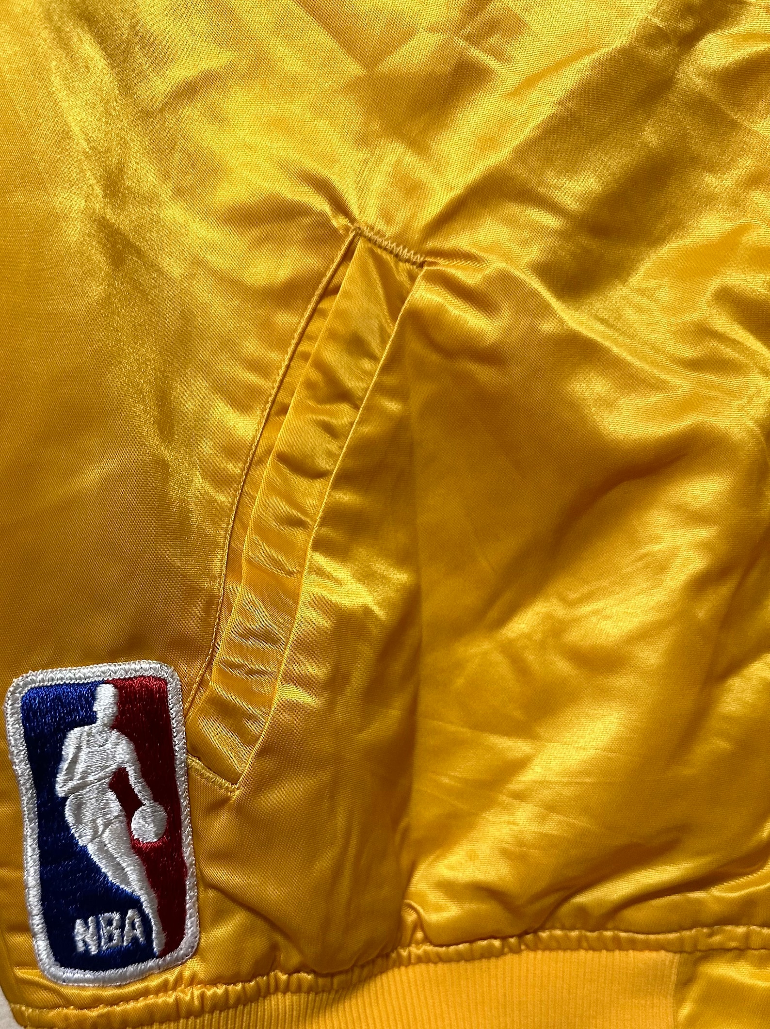 Vintage 70s LA Los Angeles Lakers NBA Basketball Stater Satin Coach ...