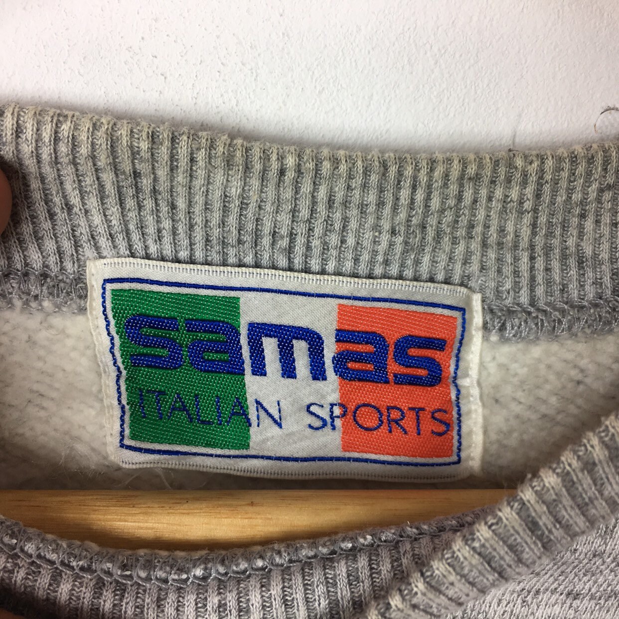 Vintage Samas Racing Project Italia Big Logo Spellout Sweatshirt ...