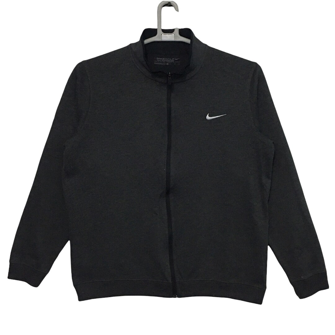 Nike Golf Small Swoosh Full Zipper Sweatshirt Grey Colour - Etsy