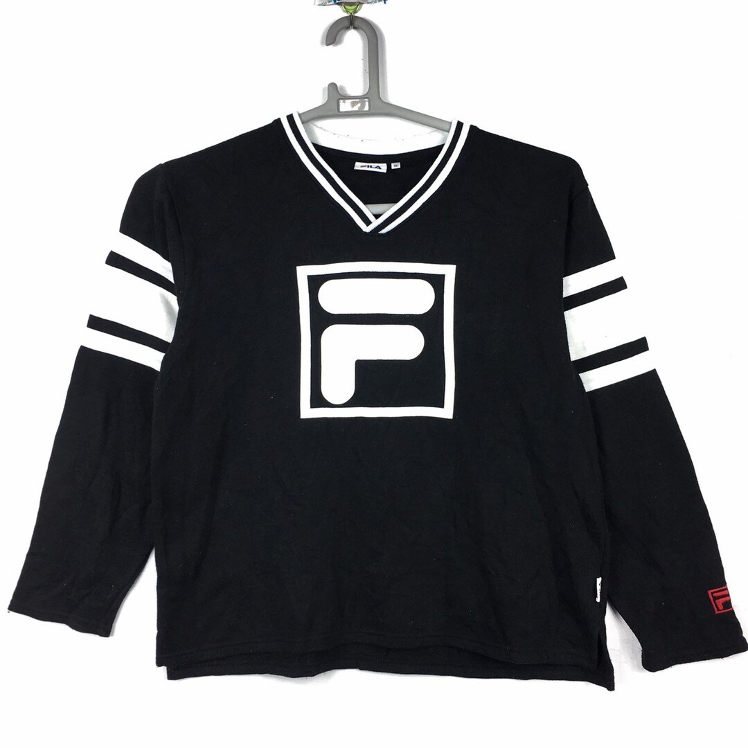 Vintage 90s Fila Small Logo Sweatshirt Medium Women Size - Etsy