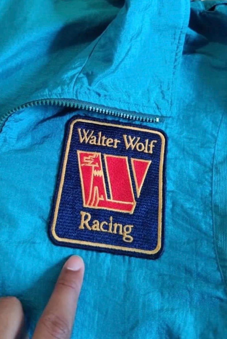Vintage Walter Wolf Racing Team Full Zipper Jacket M Size Green Colour ...