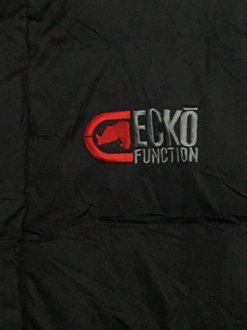 Vintage Ecko Function Puffer Goose Down Jacket XL Size Black Colour - Etsy