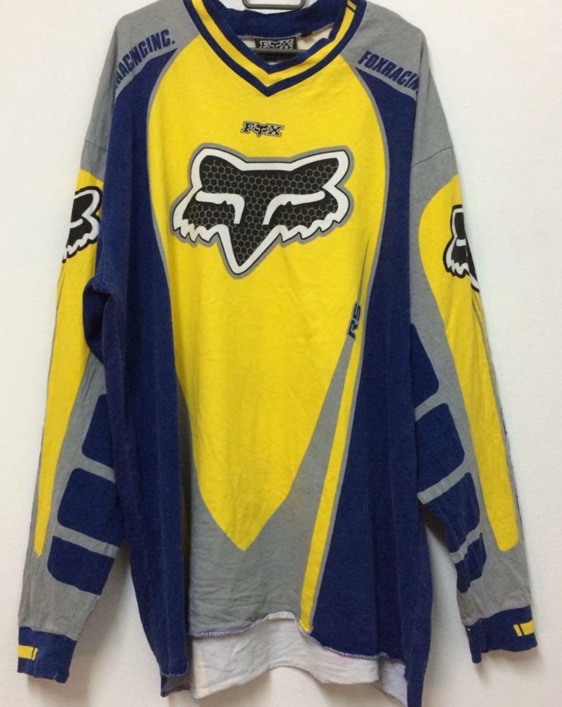 Vintage Fox Racing Motocross Jersey Fox Dirk Bike Motocross Mcgrath ...