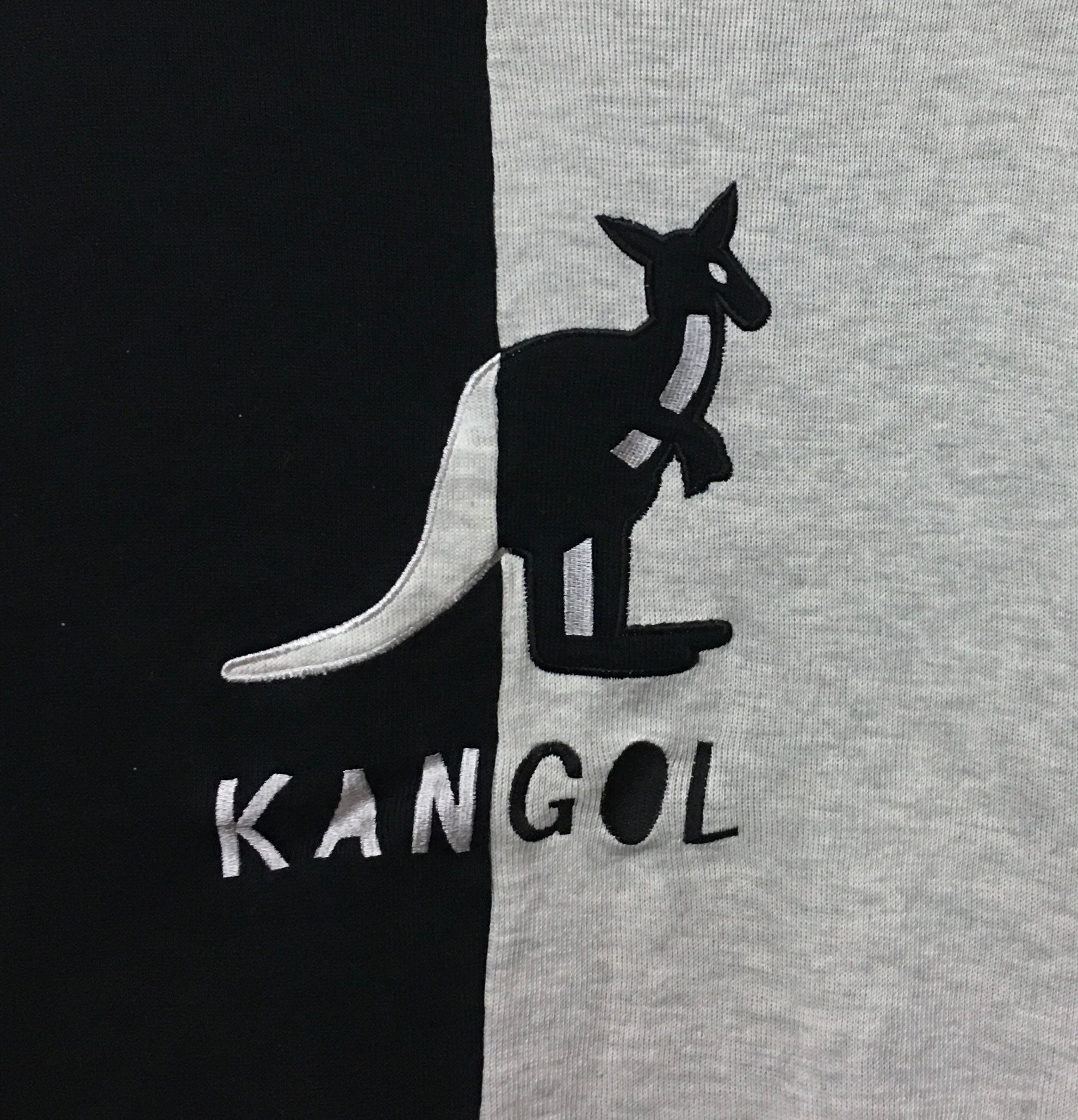 Vintage Kangol Big Logo Embroidered Colour Block Pullover Sweatshirt ...