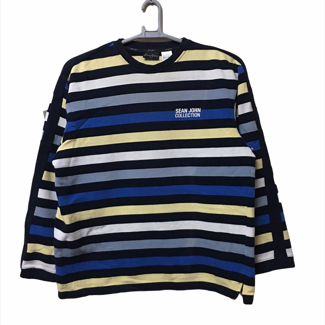 Rare Sean John Collection Striped Sweatshirt XXL Size - Etsy